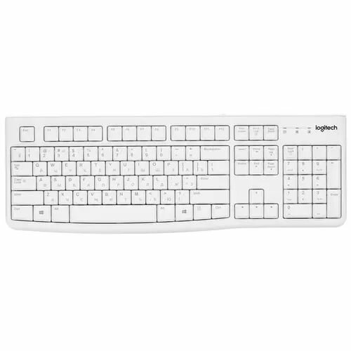 Клавиатура + мышь Logitech MK120 клав: Белый мышь: белая USB проводной