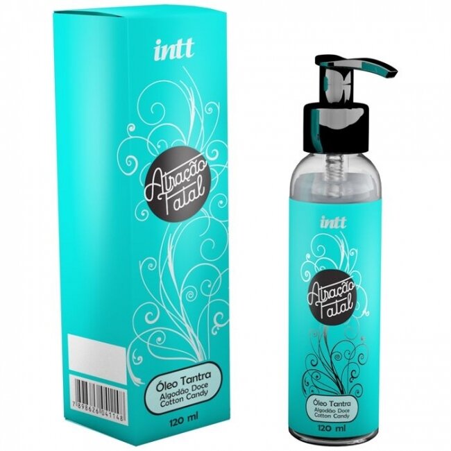 Массажное масло 'Atração Fatal', Cotton Candy, 120 мл, с ароматом сладкой ваты