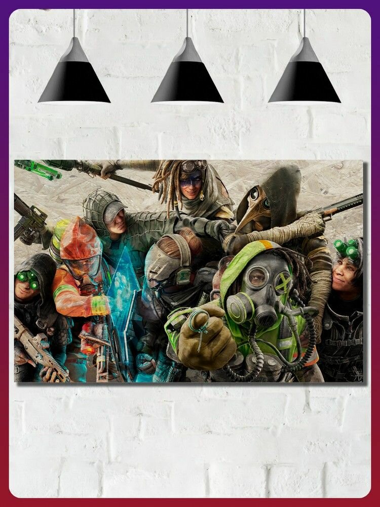 Картина интерьерная на рельефной доске Игры XDefiant (Шутер, оружие, стрелялка, PS, Xbox, PC, Switch) - 62412281