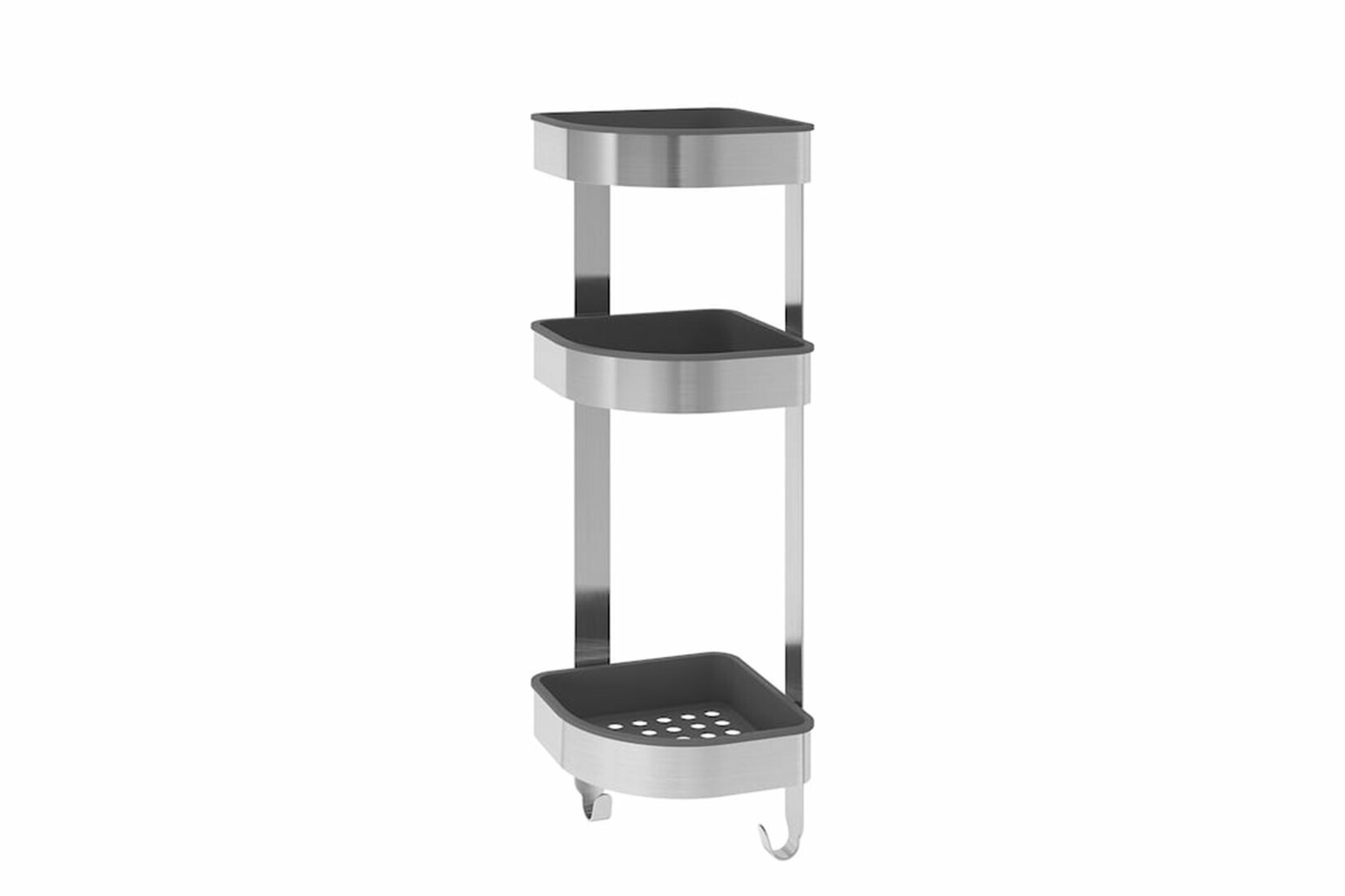 BROGRUND IKEA 304.089.79 Полка угловая настенная нерж. сталь