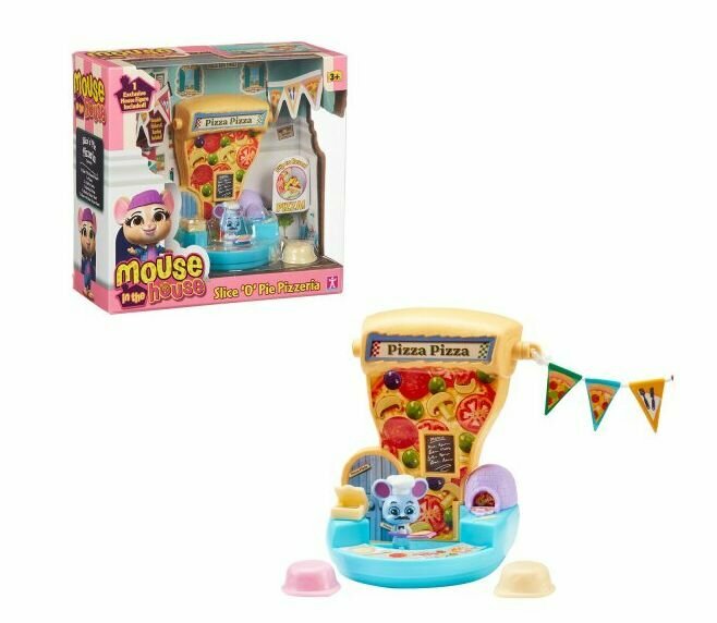 Игровой Набор Маус ин Хаус. Пиццерия Маусвилль (мини-фигурка, стикеры, с аксессуарами, в коробке, от 3 лет)
