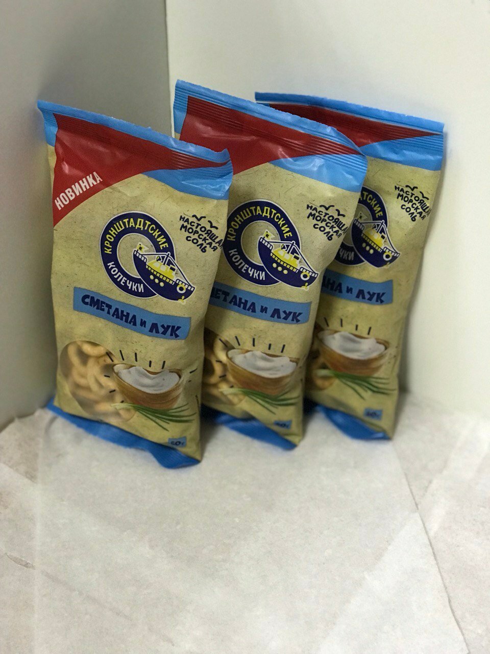 Сушки Кронштадтские колечки со вкусом сметаны и лука