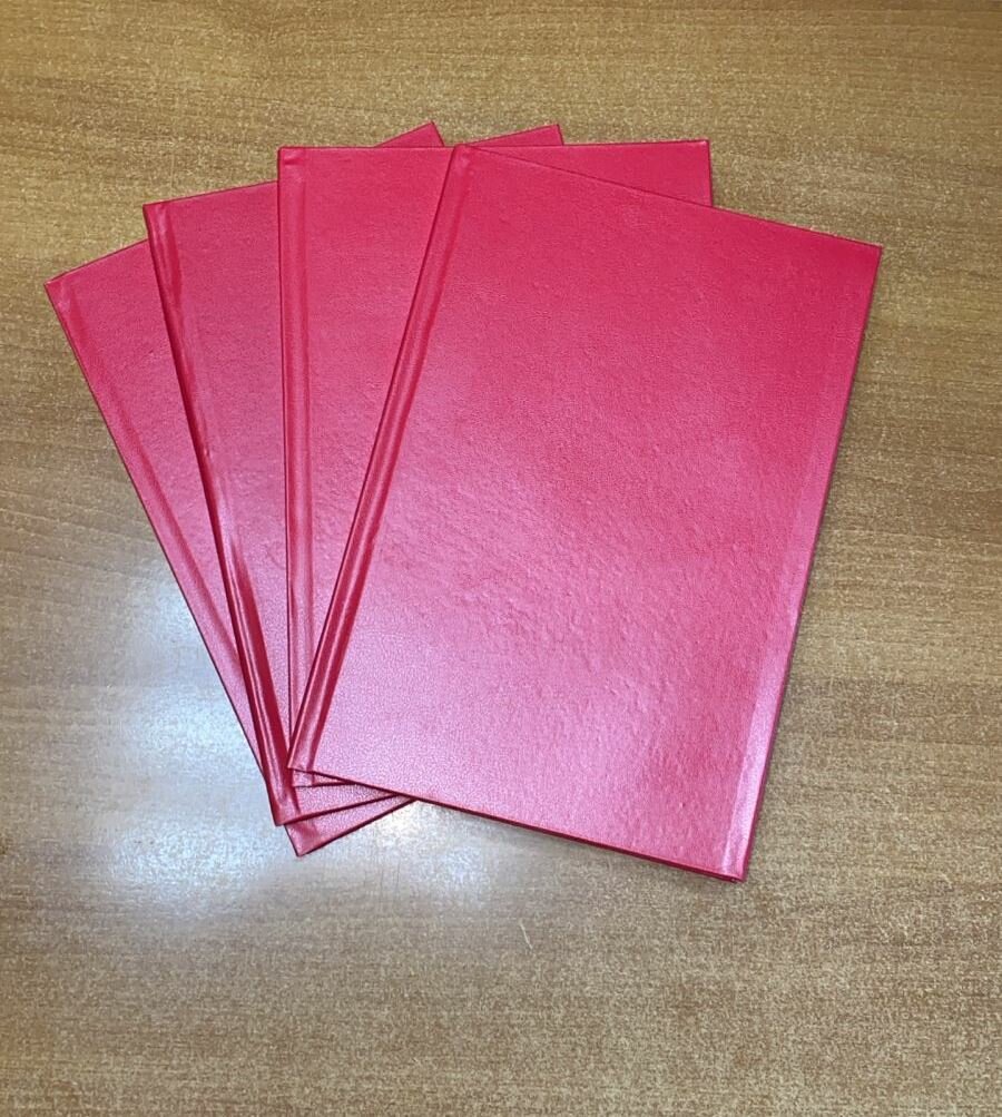 Книга учета 96 л клетка, Комплект 4 штуки, твердый переплет