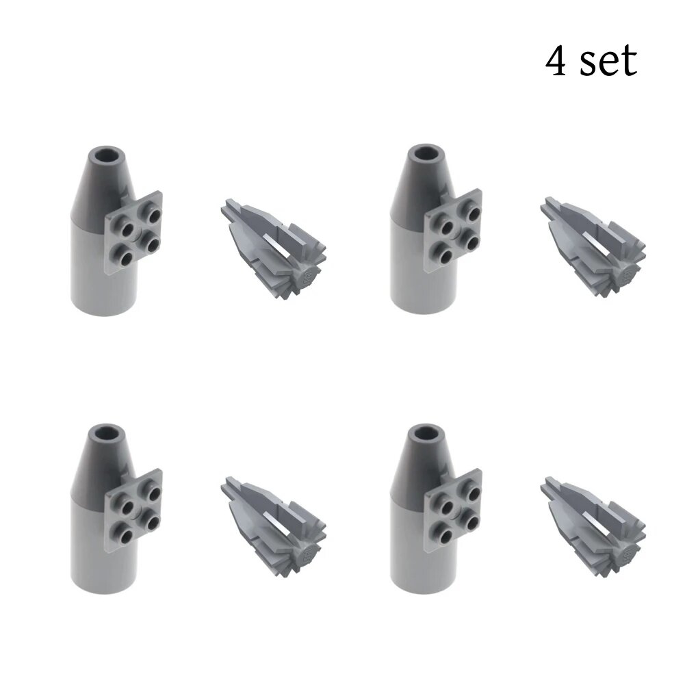 Пластиковые блоки Stemedu, лопасть вентилятора, 4 набора (Color: 4 sets)