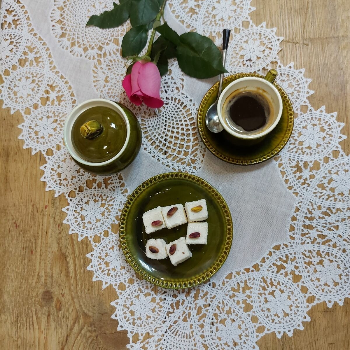 Набор из 6 салфеток-дорожек сервировочных ажурных из винила Fine Lace JS927 размером 40*110 см