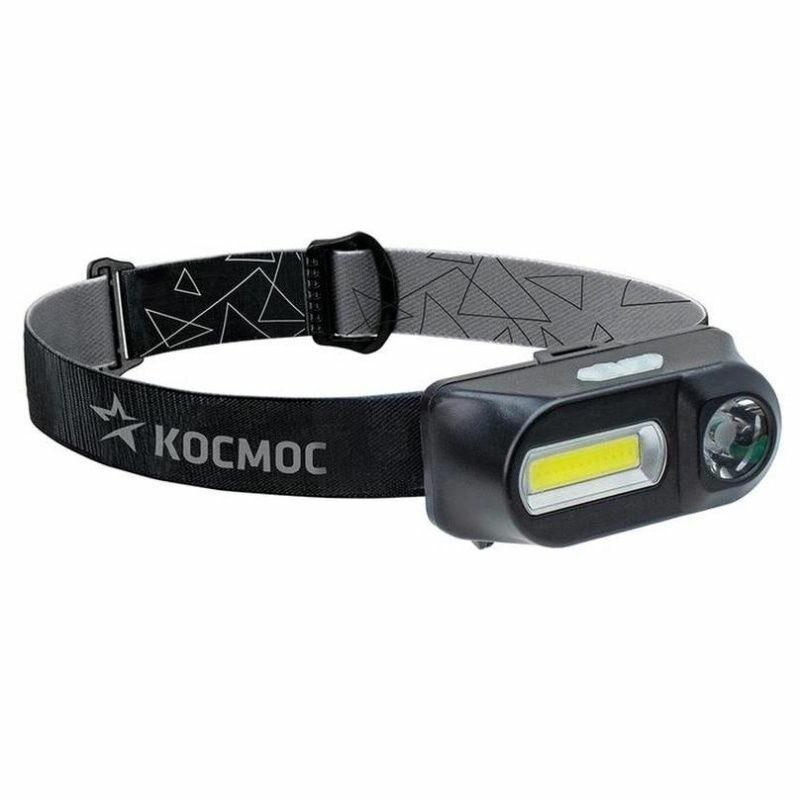 Фонарь Космос Налобный, 3 Вт, ХРЕ, 3 Вт, СОВ, сменный аккумулятор 1200 mAh (KocH3WDLith)