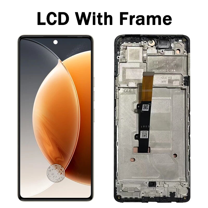 Дисплей Tecno Camon 30 с рамкой, Original