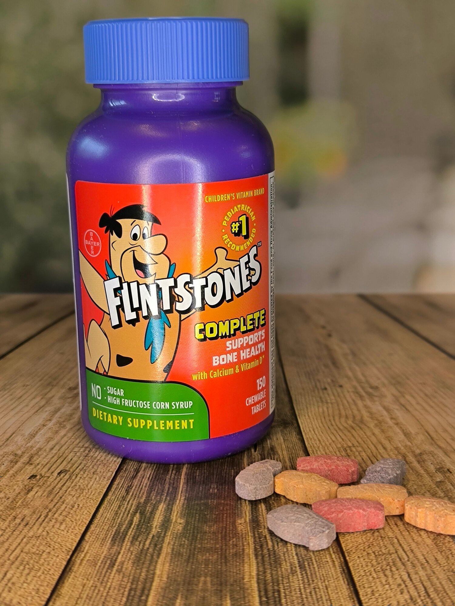 Flintstones, Complete with Calcium & Vitamin D, 150 Chewable Tablets Комплекс для детей, мультивитаминная добавка, 150 жевательных таблеток Флинстоунс