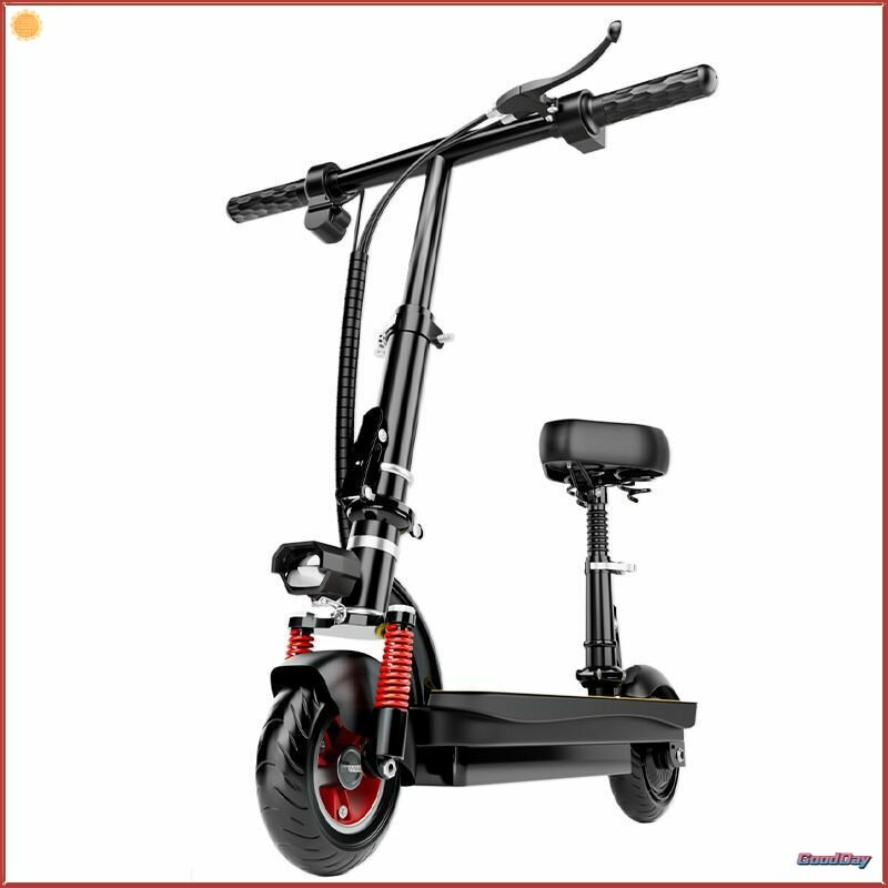 Расцветать Электросамокат C959FDEC2CD841D6AE027B685D401979, черно-серый