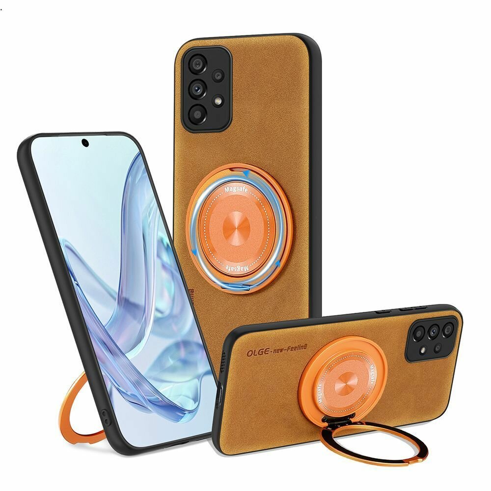 Чехол на Самсунг Галакси A13 4G с поддержкой MagSafe/ Чехол для Samsung Galaxy A13 4G с вращающимся на 360 градусов кронштейном, сильным магнитом, автомобильный держатель