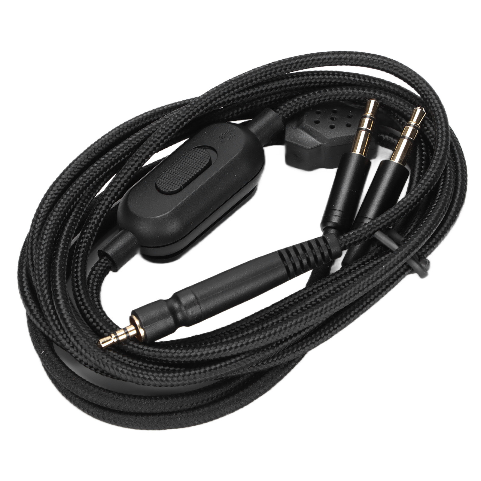 Аудиокабель для наушников, управляемый естественный красивый звук, стереоаудиокабель длиной 2 м для игр