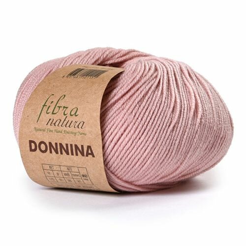 Пряжа Fibra Natura Donnina 21-20 (1 моток, 50г/165м) розовая пудра