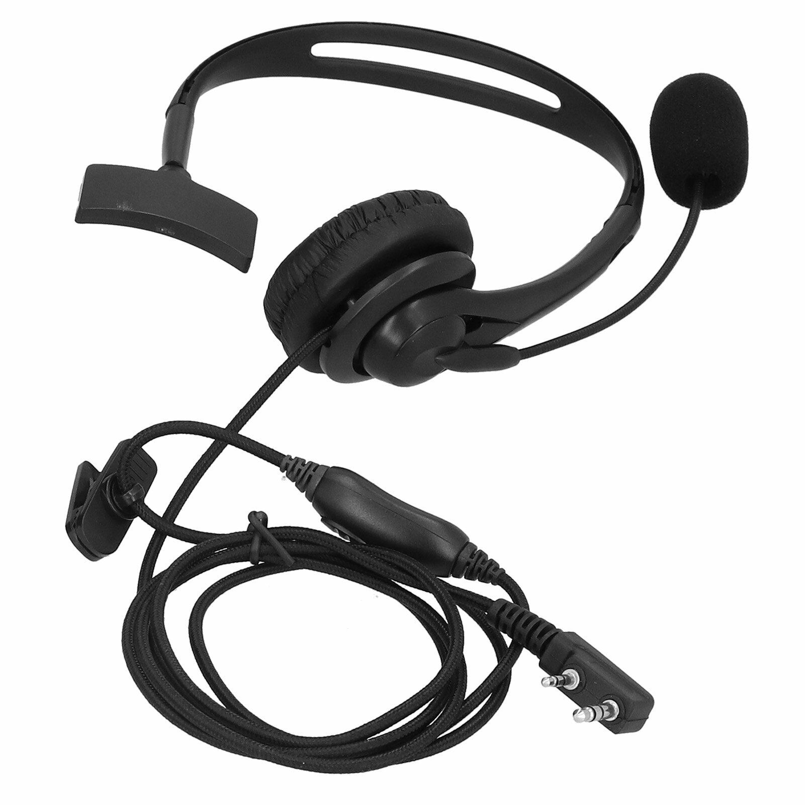 KHead Walkie Talkie Headset with Microphone for VOX Function Single Side Kenwood KPG27D THD7 TK208