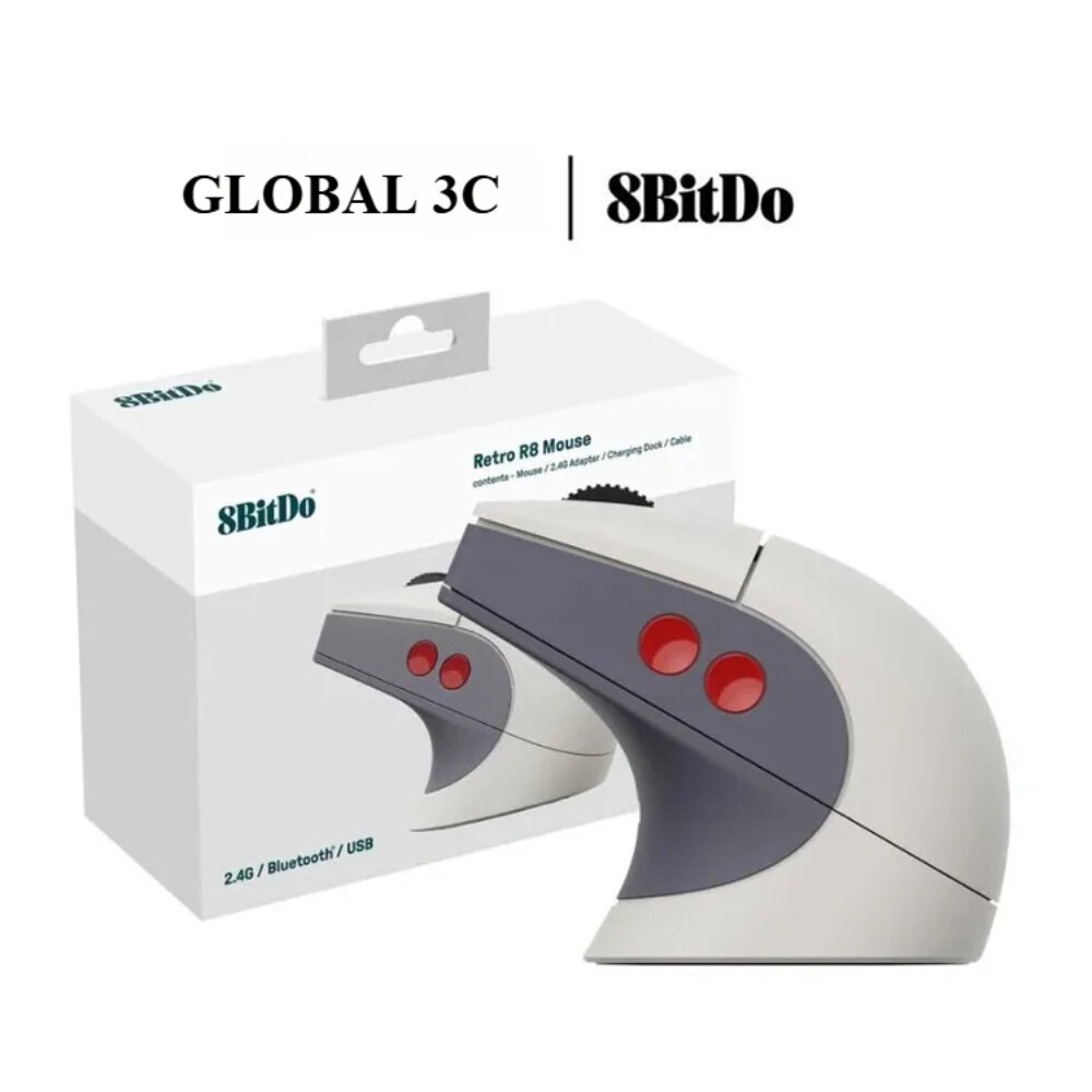 8BitDo Retro R8 Беспроводная Проводная Мышь Bluetooth С Тремя Режимами Работы Версия N Механическая Мышь