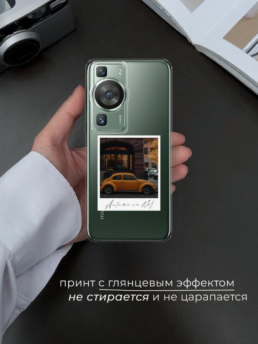 Чехол на Huawei P60/P60 Pro / Хуавей P60/P60 Про с принтом Осенний палароид — фото 1