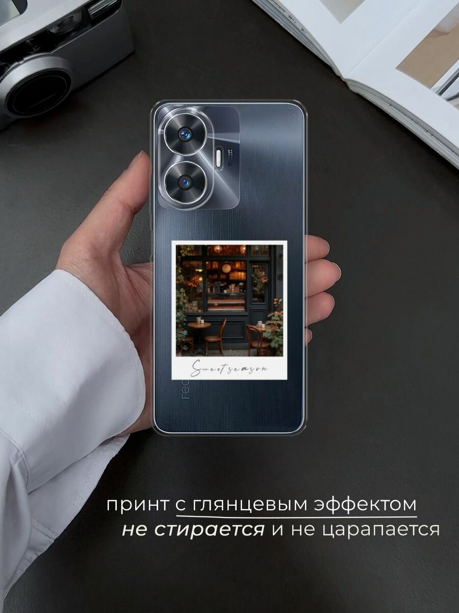 Силиконовый чехол на Realme C55 / Реалми C55 с принтом Sweet season — фото 1