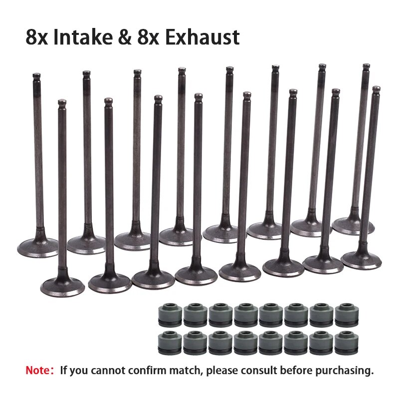 Комплект впускных клапанов и выпускных стержней для мотоциклов Honda CBR400 NC23 NC29 CBR23 29 CBR CB 400 CB400 NC31, Впускной Выпускной клапан 8x intake 8x exhaust