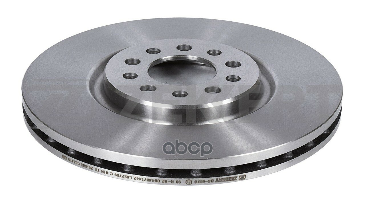 Диск тормозной перед. Alfa Romeo 159 (939_) 05- Spider (939_) 06- Jeep Cherokee V 13- Zekkert арт. bs-6176