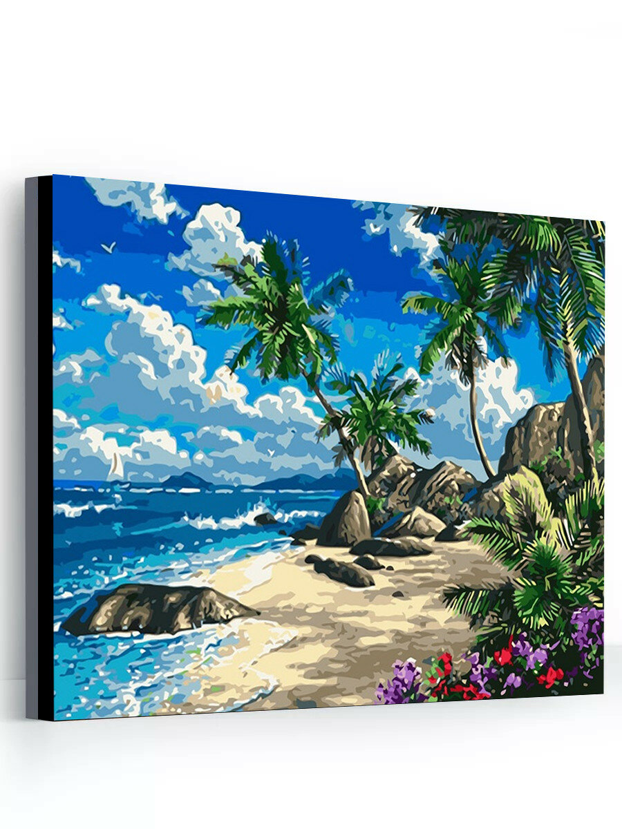 Картина по номерам морской пейзаж 40х50 на подрамнике