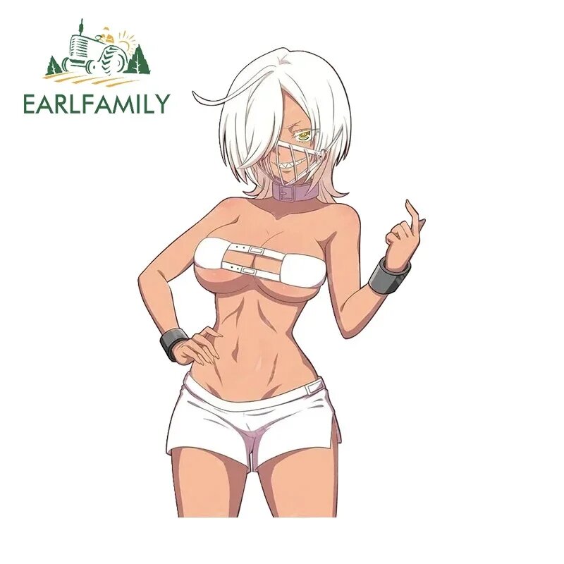 EARLFAMILY 13 см Waifu Girl аниме автомобильная наклейка сексуальная устойчивая к царапинам виниловая наклейка для автомобиля индивидуальный бампер декор кондиционера