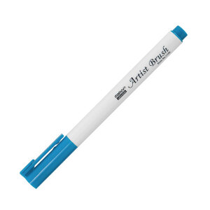Акварельный маркер-кисть (синие), водная основа, MAR1100/10 LIGHT BLUE светло-голубой, 1 шт.