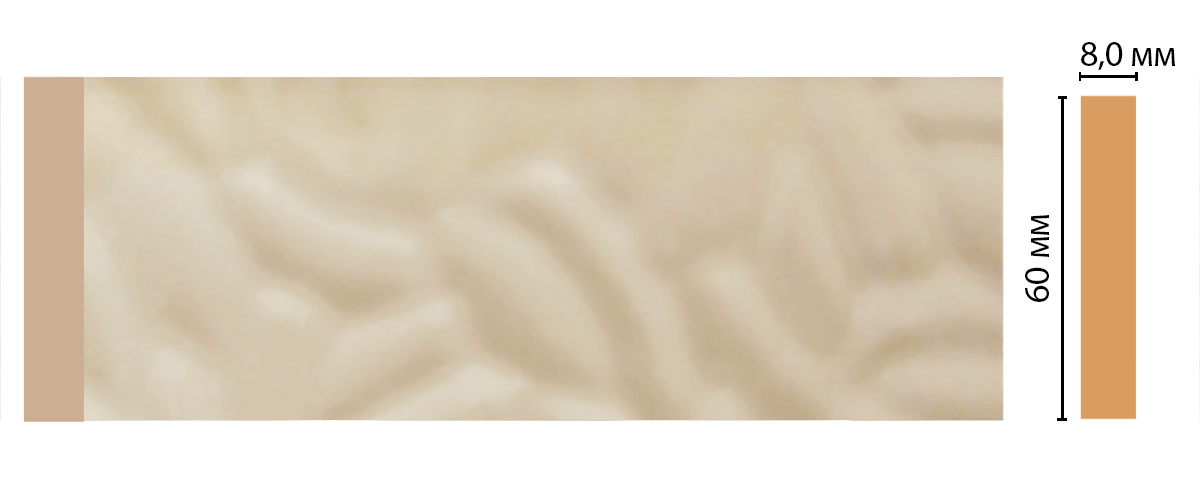 Молдинг Decomaster D040-61 В60хШ8хД2400 мм / Декомастер.