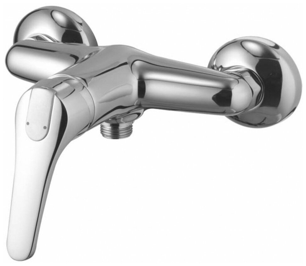 Душевой гарнитур Zenta Z0504 "O-Nest", латунь, хромированное покрытие, рычажное управление