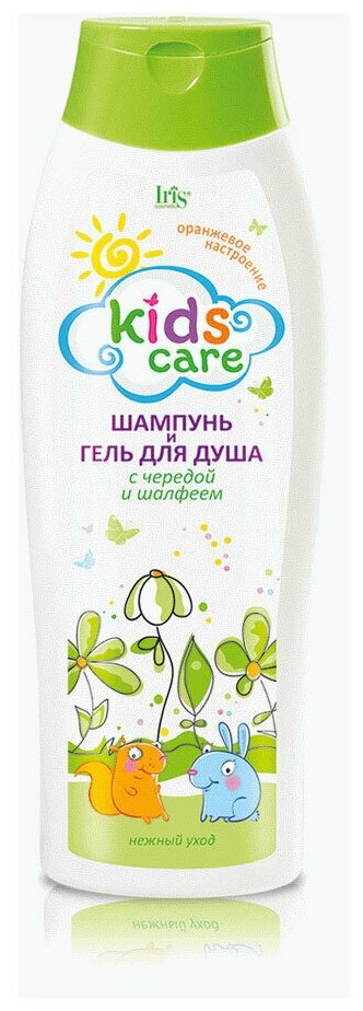 Iris Детский Шампунь и гель для душа, череда и шалфей, 400 мл, 1 штука.
