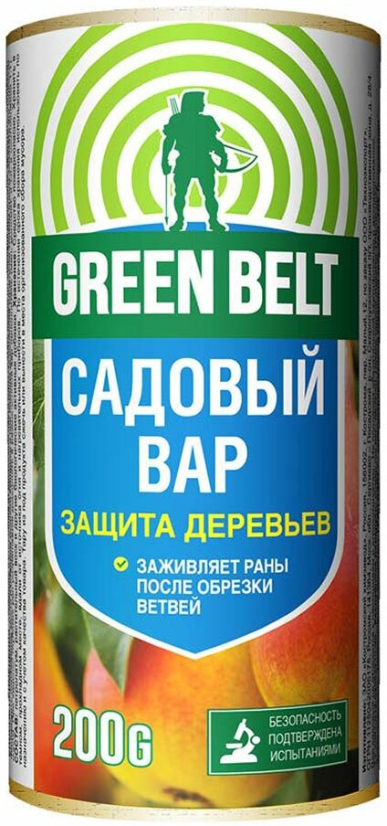 Средство для заживления ран деревьев Green Belt Садовый вар 200 г