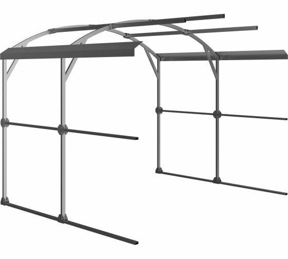 Удлиняющий блок к каркасу теплицы активагро Ударница благодатная 2,5х2 метра, шаг между дугами 0.65 м