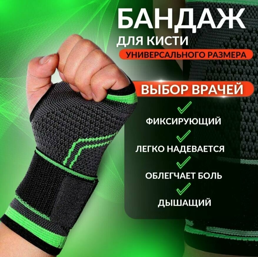 Компрессионный бандаж на лучезапястный сустав Copper универсальный размер
