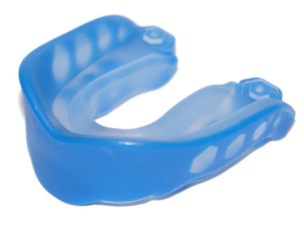 Капа боксерская одночелюстная EVA прозрачно-голубая