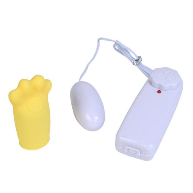 Виброяйцо с силиконовой насадкой - лапка кошки POKOCHIN DO 2