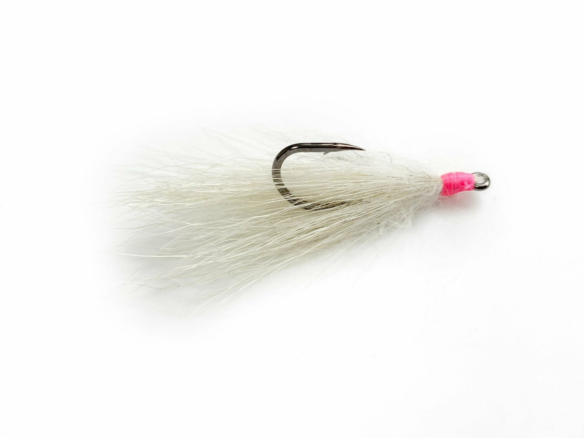 Мушка жереховая из натуральной козы на одинарном крючке 3 шт.