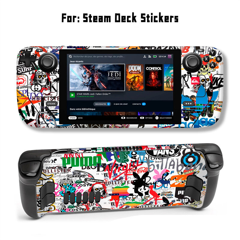 Наклейка/защитная плёнка для Steam Deck NO. 1252, Бренды