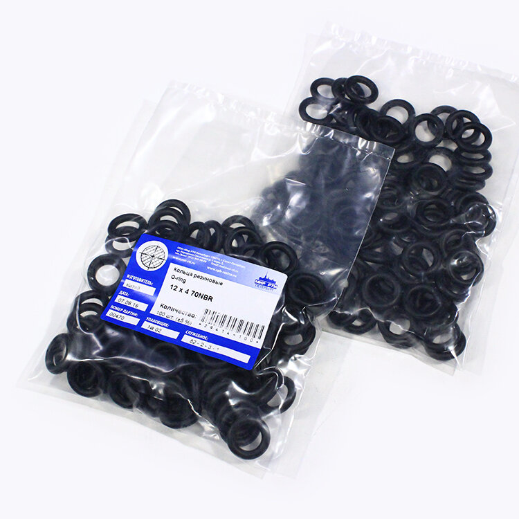 Кольца резиновые уплотнительные (O-ring) 12х4 70NBR (упаковка 100 шт. ±5%)