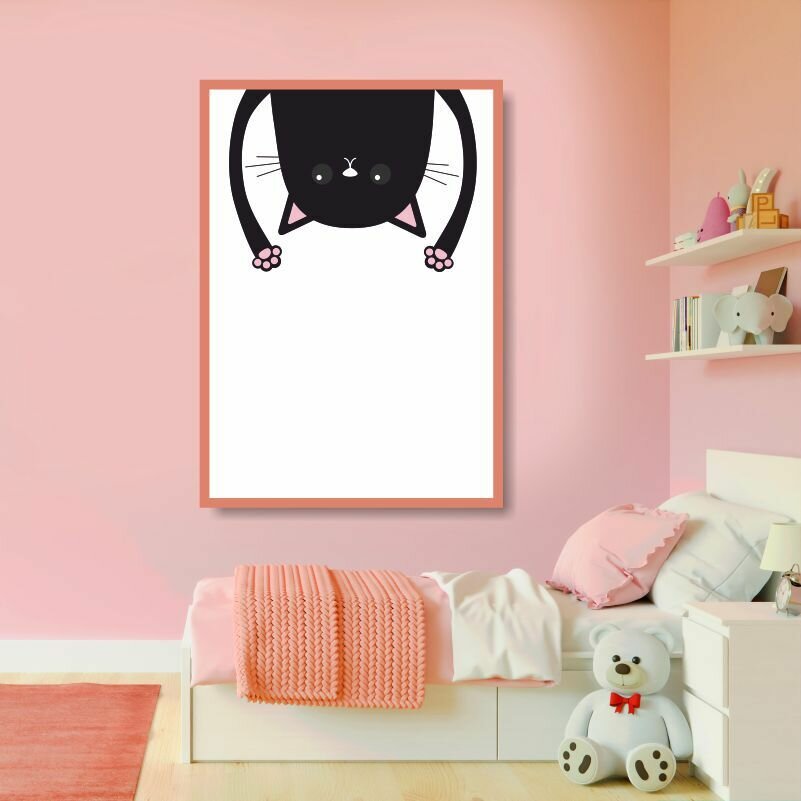 Постер для интерьера Потому что лапки: голова вертикальный на стену 30х40 см в тубусе ПолиЦентр