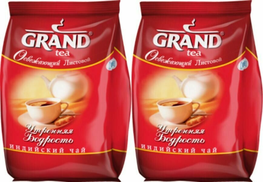 GRAND Чай листовой Утренняя бодрость,100 г, 2 шт/