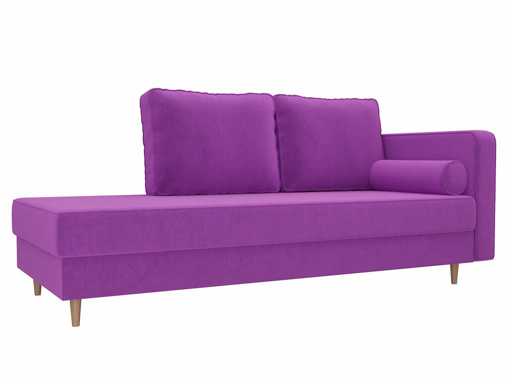 Artum Кушетка Прайм Микровельвет Фиолетовый Правое
