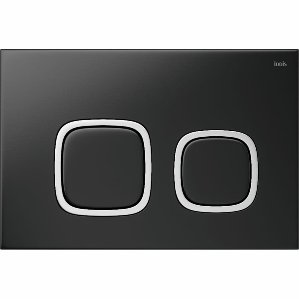 Универсальная клавиша смыва IDDIS Unifix чёрная 004 UNI04BCi77