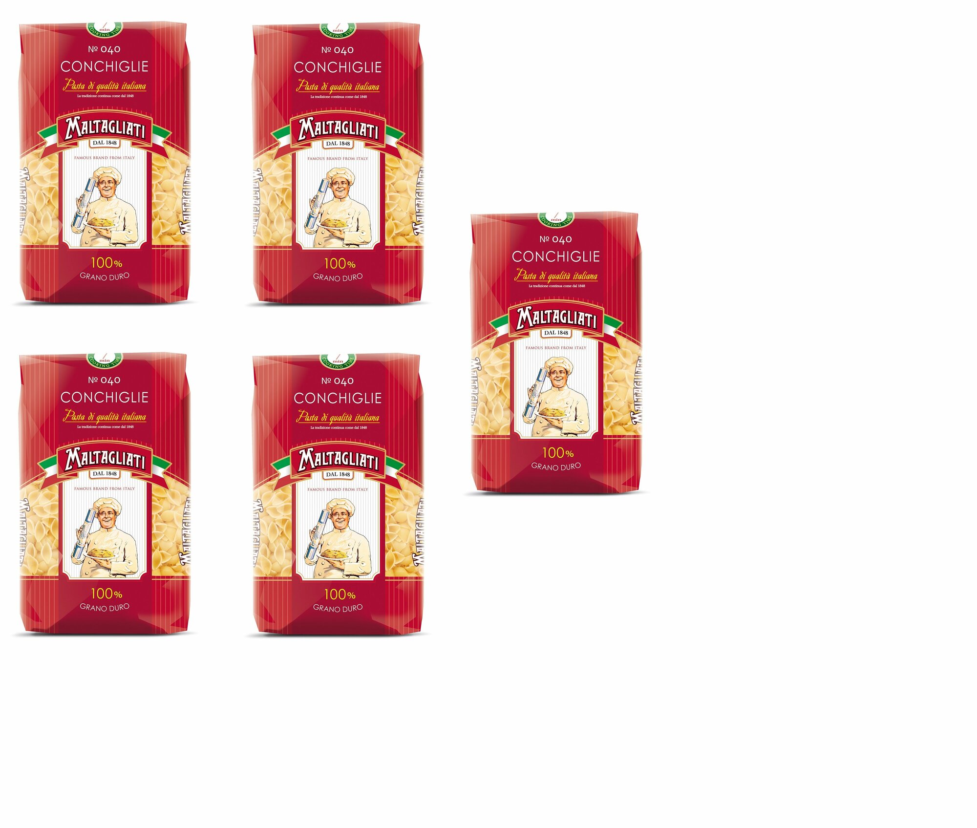 Макаронные изделия "Мальтальяти" ракушка мелкая 250г, 10 шт