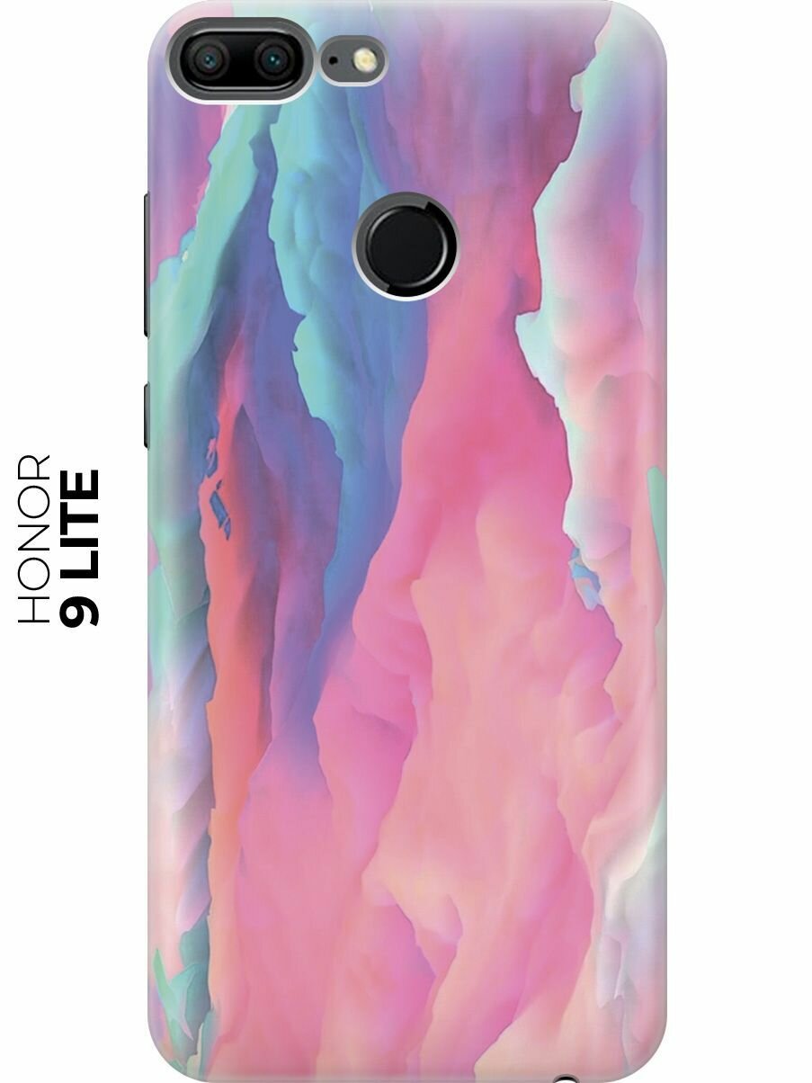 Силиконовый чехол Розово-голубые облака на Honor 9 Lite / Хонор 9 Лайт