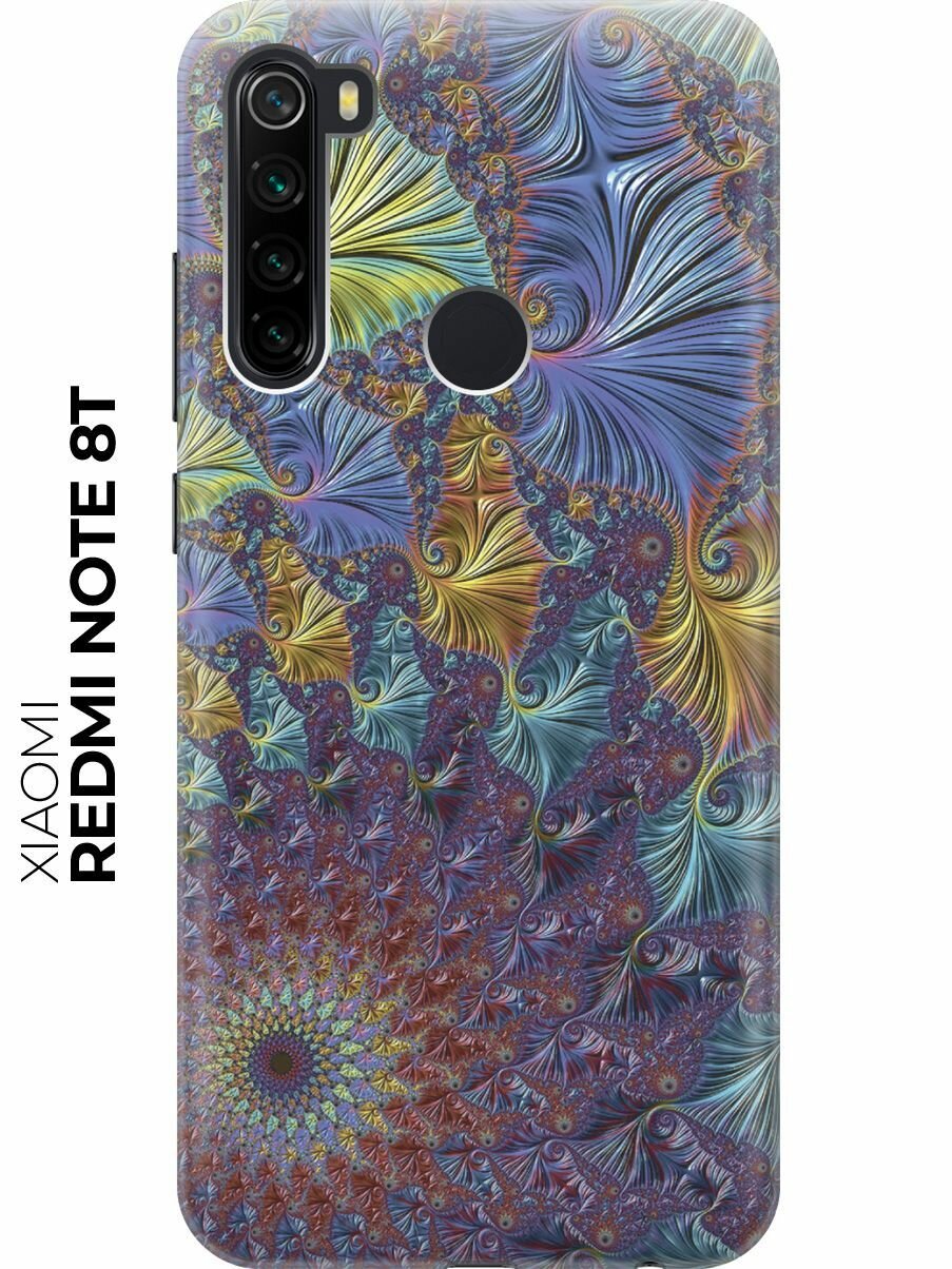 Силиконовый чехол Цветной калейдоскоп на Xiaomi Redmi Note 8T / Сяоми Редми Ноут 8Т
