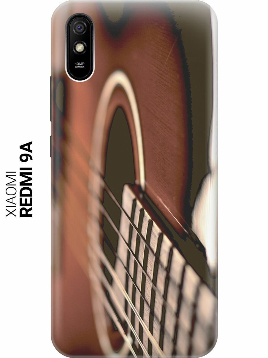 Силиконовый чехол на Xiaomi Redmi 9A, Сяоми Редми 9А с принтом "Гитара"