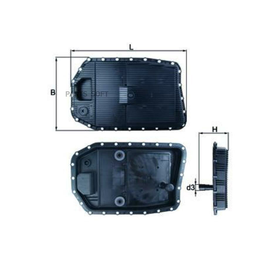MAHLE HX154 Фильтр гидравлический BMW c АКПП ZF 6HP19 6HP21 ()