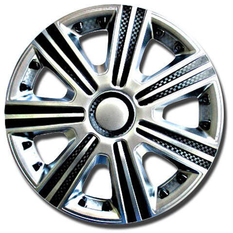 Колпаки R13 DTM Super Silver STAR 4шт карбон