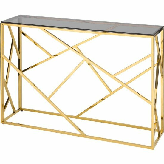 Консоль Stool Group стул груп АРТ деко 115*30, стекло smoke, сталь