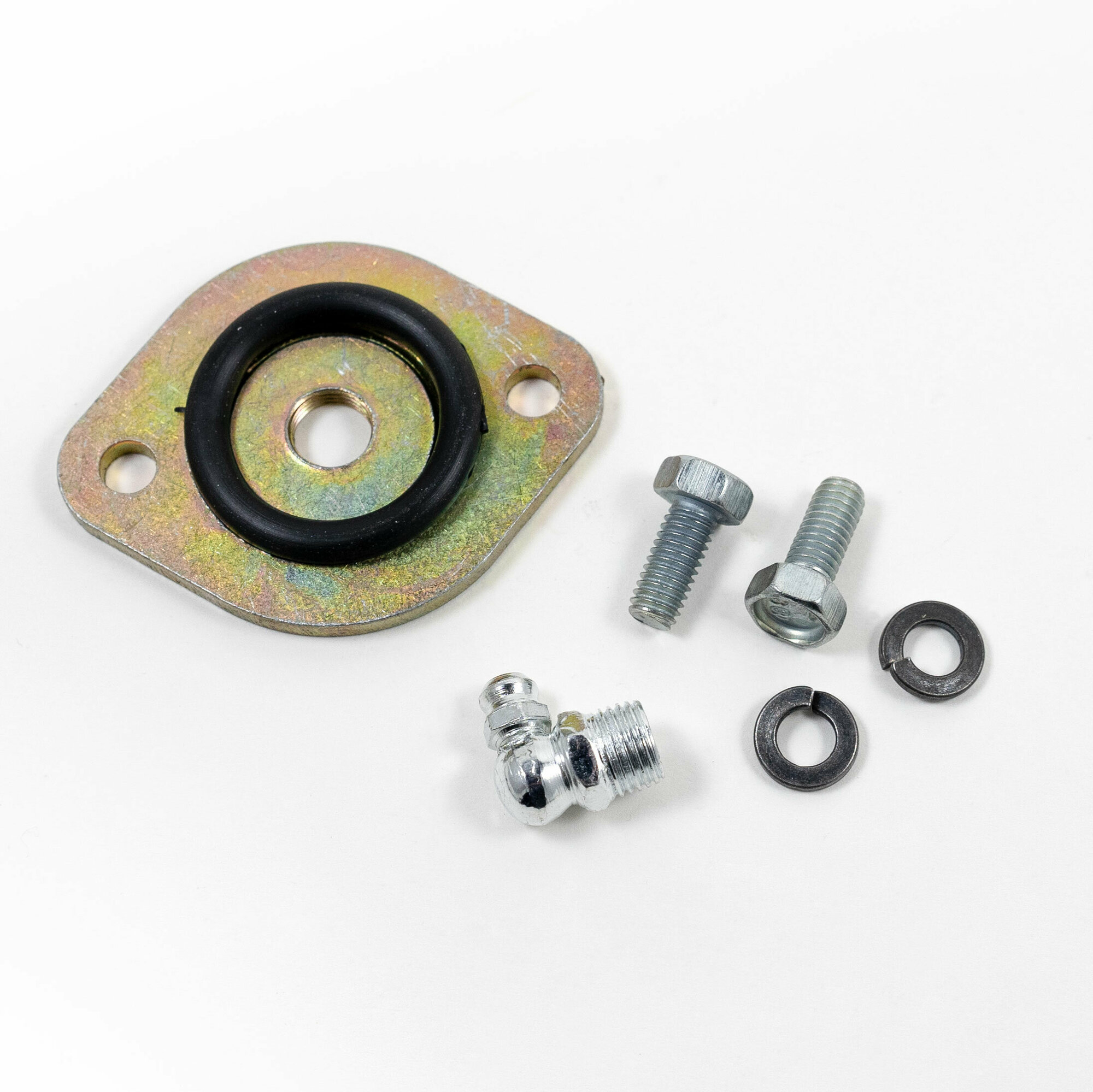 Крышка шкворня ГАЗель, 53, 3307 к-т крышка + кольцо + 2 болта + маслёнка (RIGINAL)