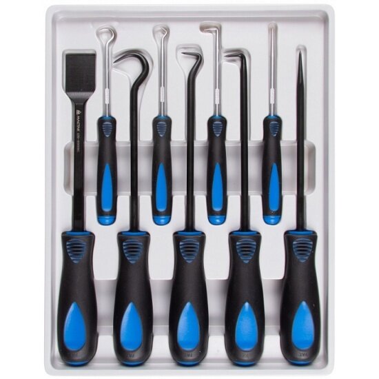 Набор для демонтажа сальников, колец и остатков герметика Мастак 109-60009C, кейс, 9 предметов