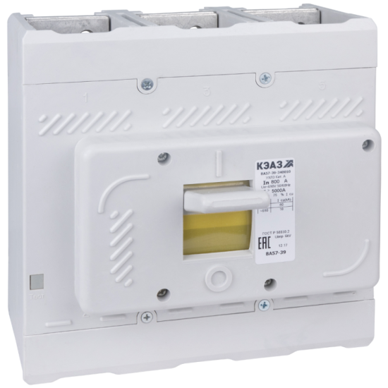 Автоматический выключатель силовой Кэаз 400А 4000Im ВА57-39-340010 УХЛ3 690В AC, 109883